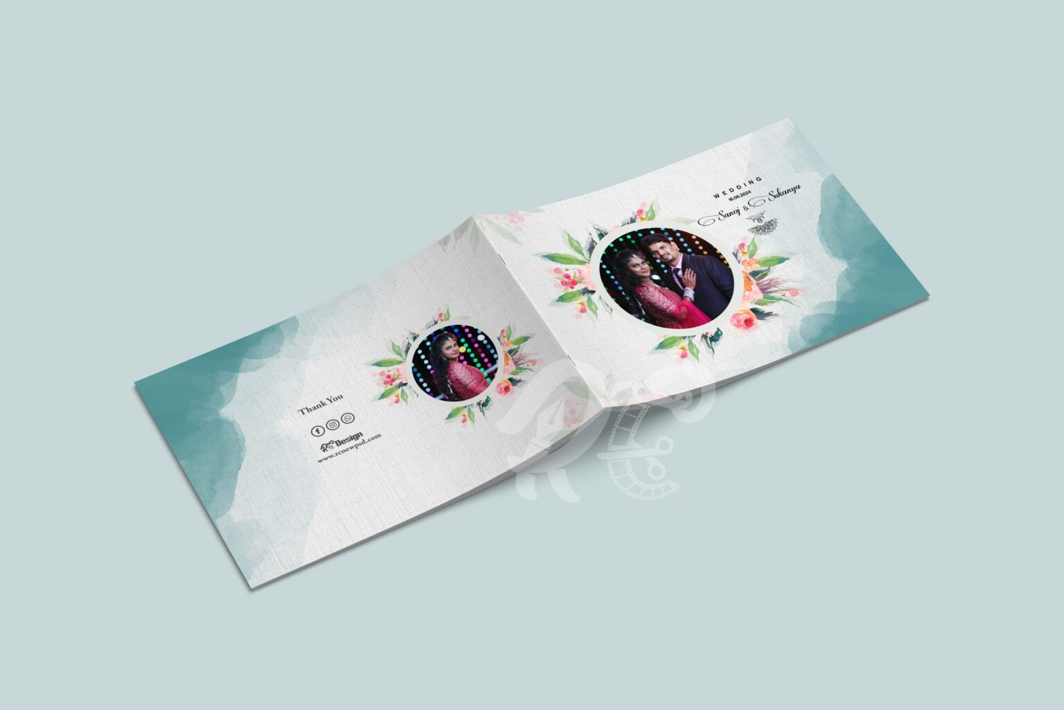 Wedding Album Cover Page 14x40 - 10 PSD Volume - 115 - RC Design