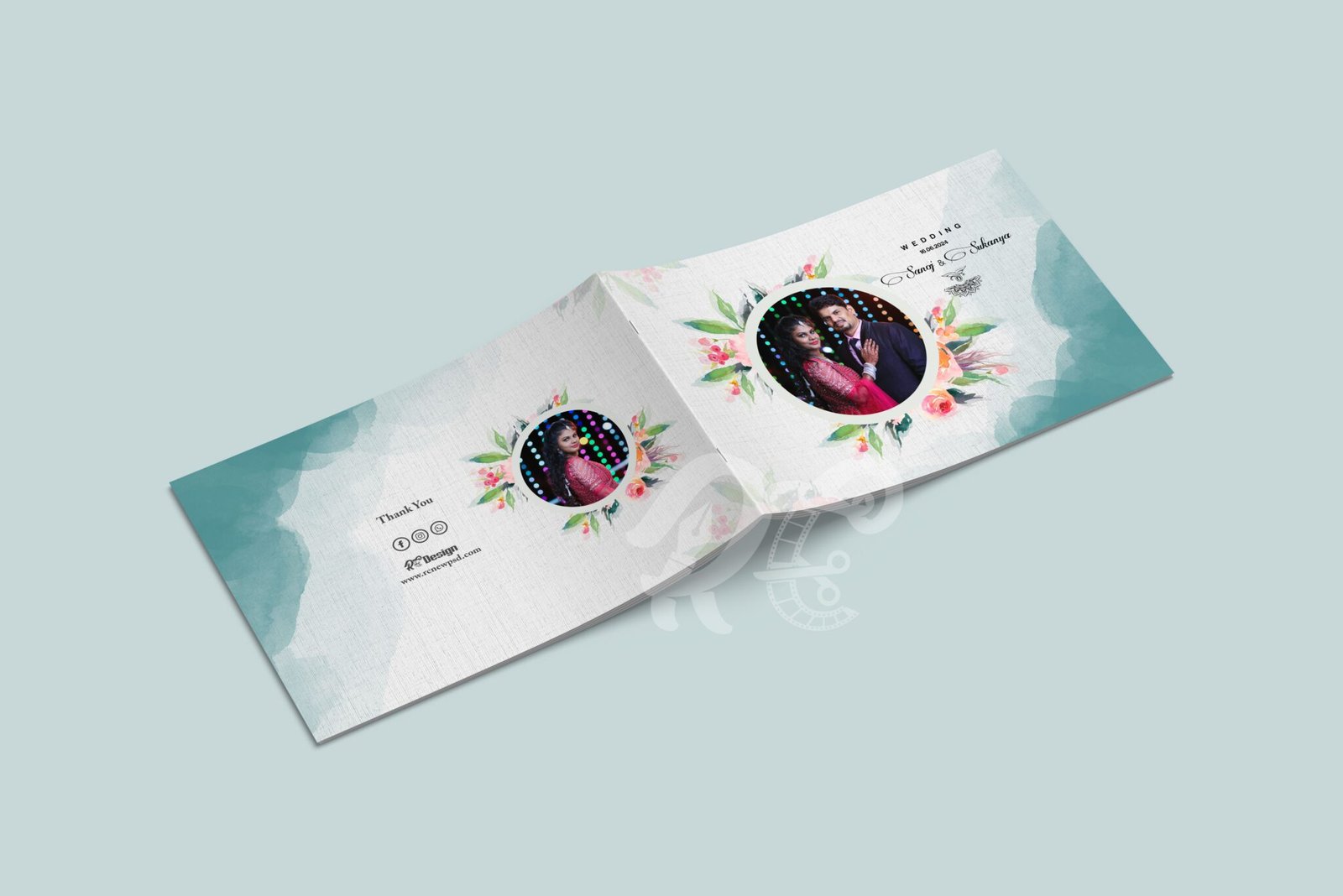 Wedding Album Cover Page 14x40 - 10 PSD Volume - 115 - RC Design