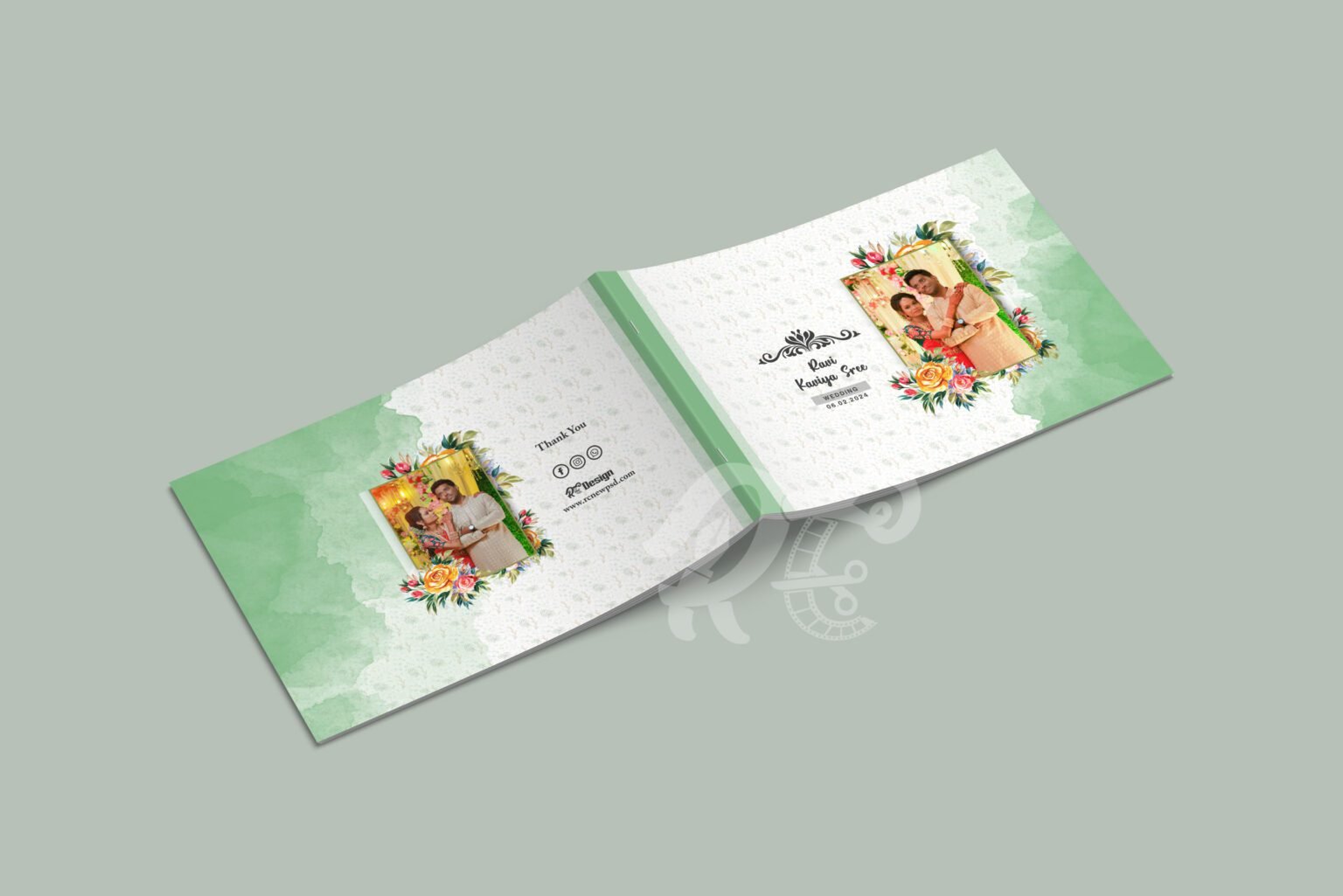 Wedding Album Cover Page 14x40 - 10 PSD Volume - 115 - RC Design