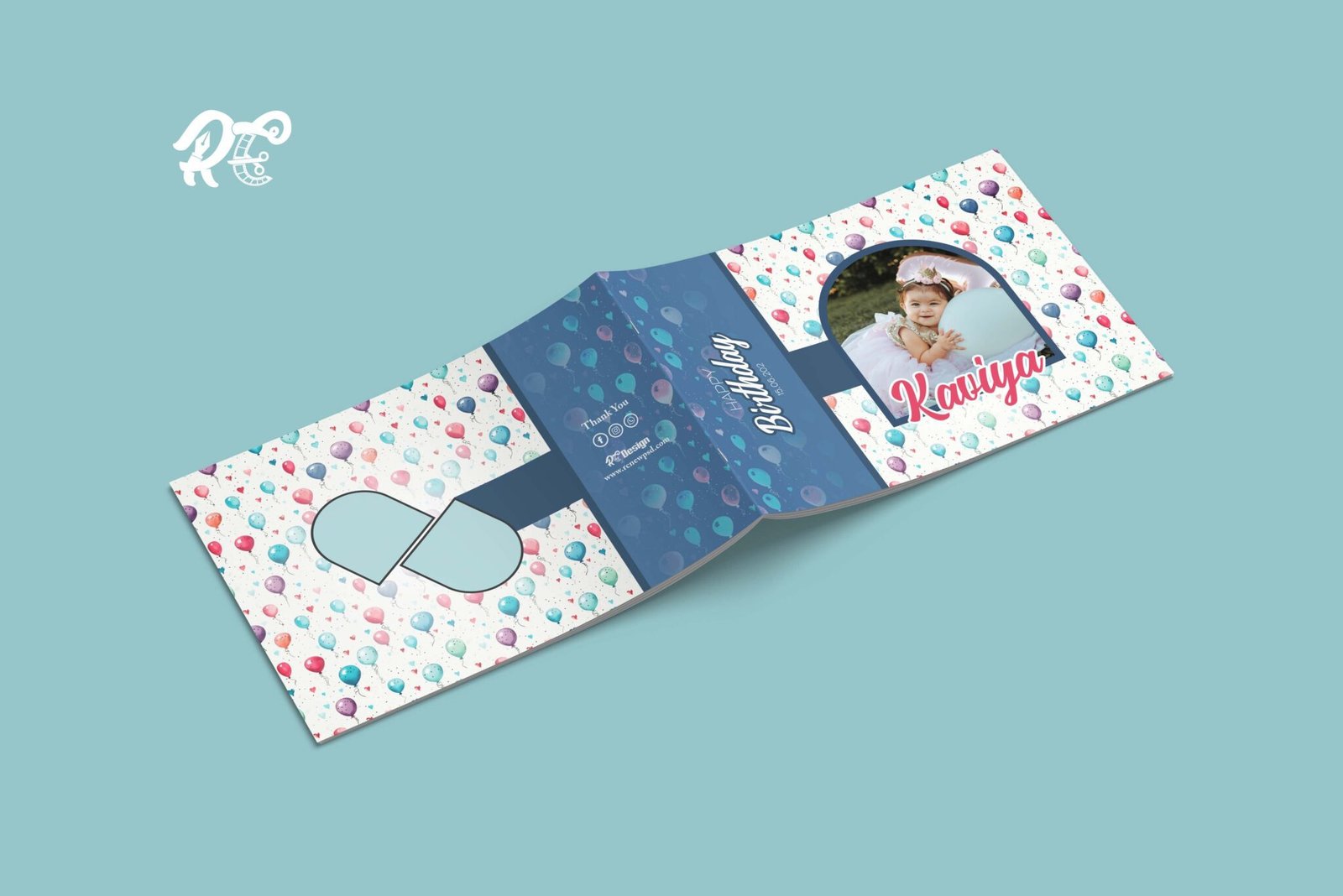Birthday Album Cover Page 14x40 -10 PSD RC Design - RC Design