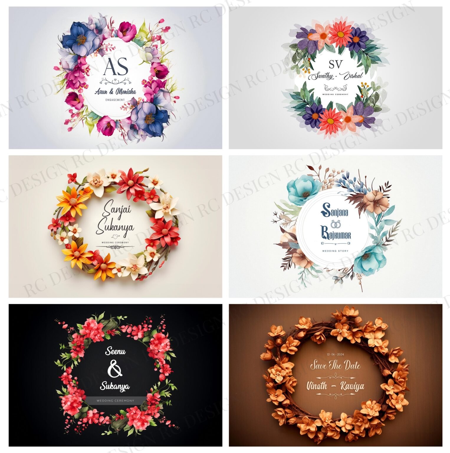 Save The Date 12 X18 Creative Layout 6 PSD Only - RC Design