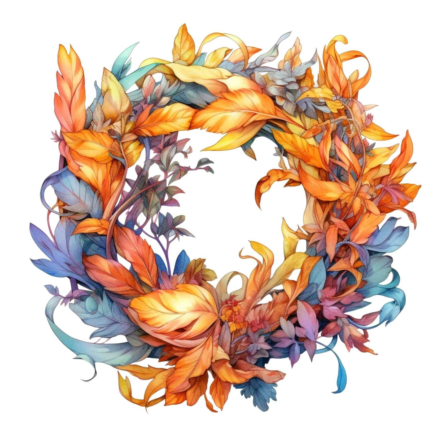 Flower Ring Frame Vector PNG Image - RC Design