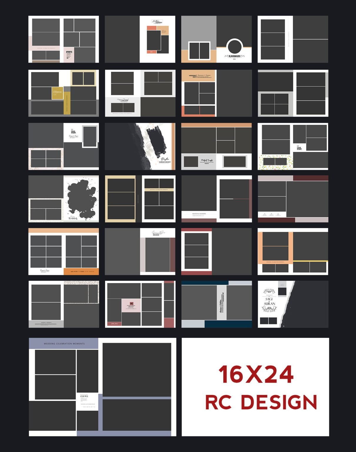Birthday Album Cover Page 14x40 -10 PSD RC Design - RC Design