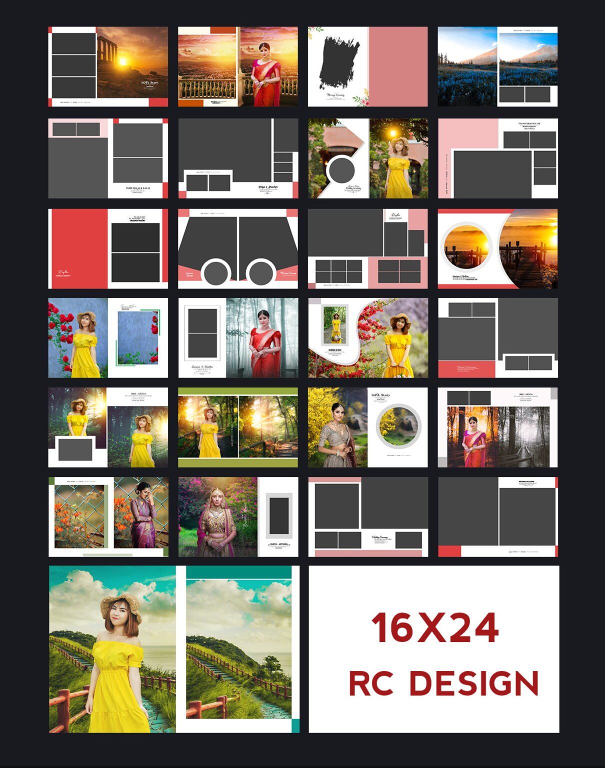 Creative Sheet Album Background 12x18 -10 PSD Only - RC Design