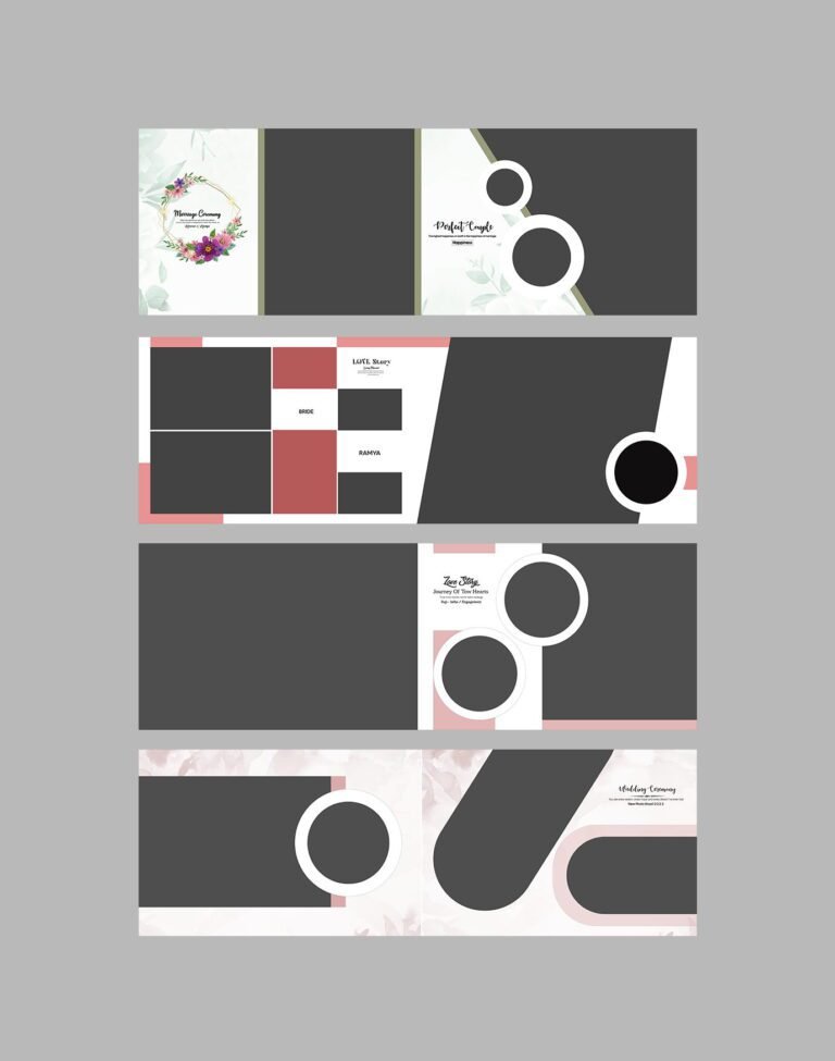 Wedding Album PSD 12x36 Album Template Volume – 90 - RC Design