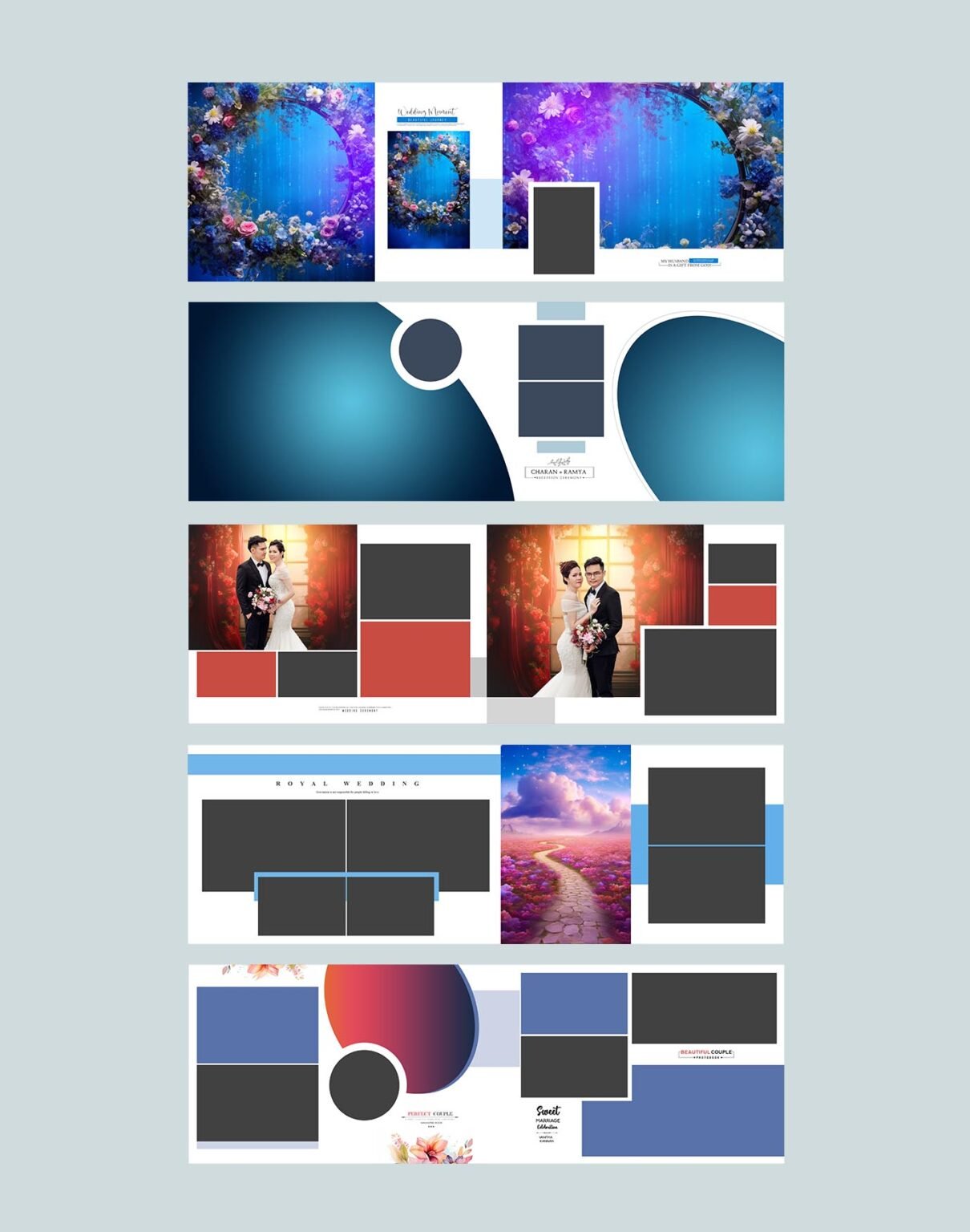 Wedding Album Designs 12x36 5 PSD Only - RC Design