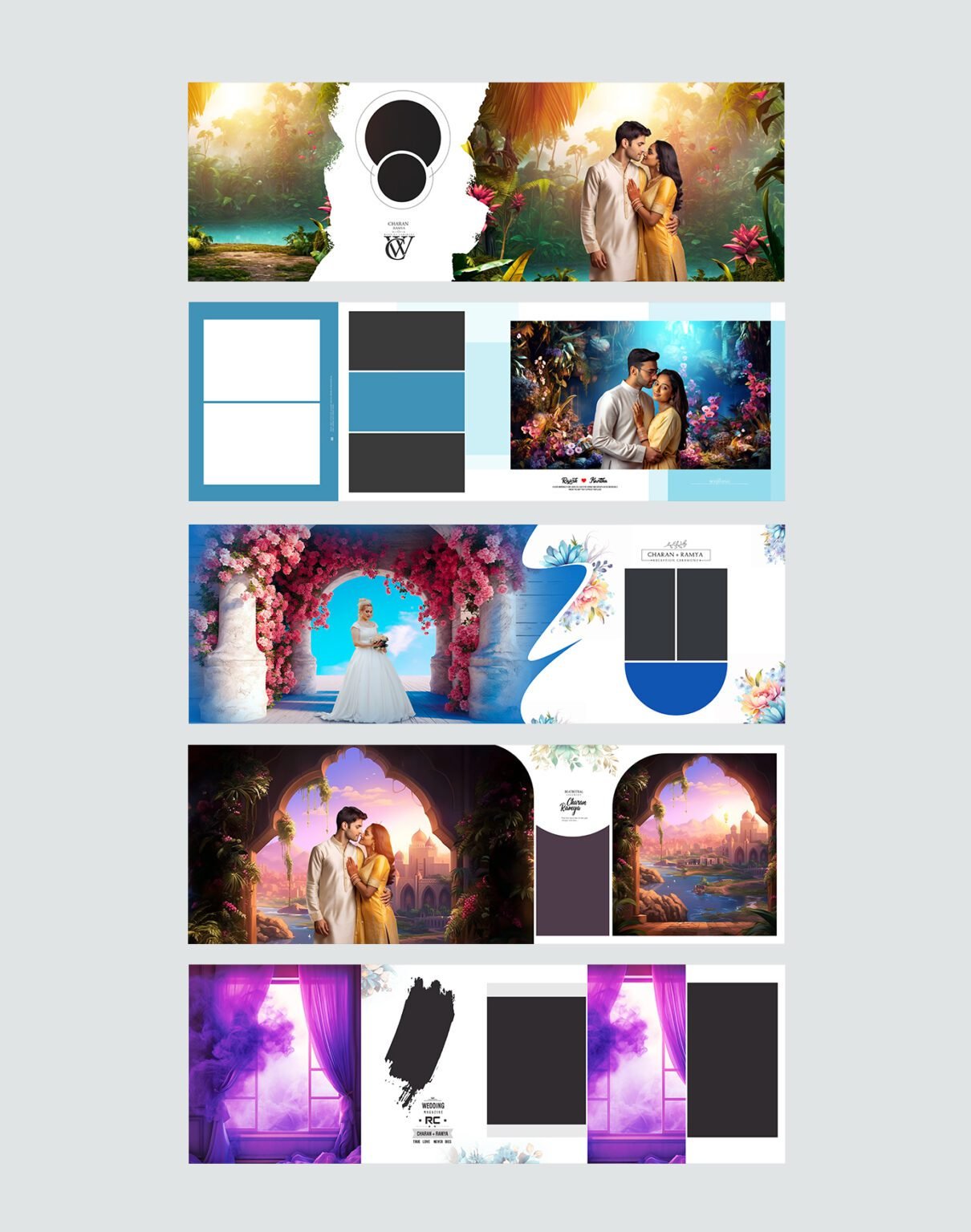 Wedding Creative Layout AI 12x36 5 PSD Only - RC Design