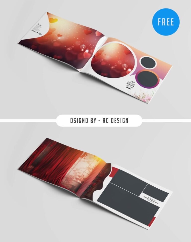 12x36 Free Wedding Album PSD - RC Design - RC Design