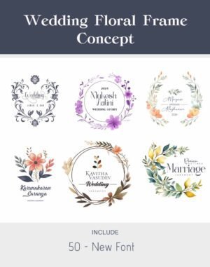 Letters PSD Wedding,Engagement / New Text / 100 Text File - RC Design