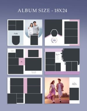 Classic Album Layout 12x36 High Resolution PSD Free Template - RC Design