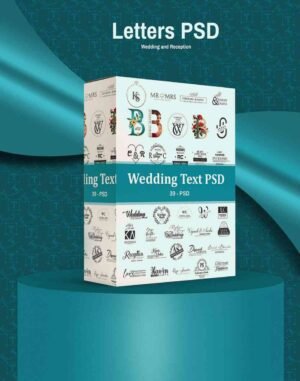 Letters PSD Wedding,Engagement / New Text / 100 Text File - RC Design