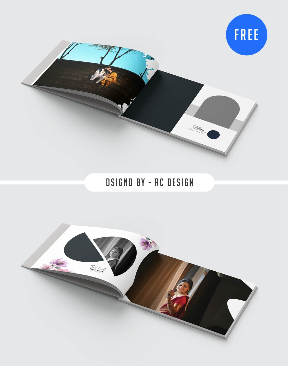 Classic Album Layout 12x36 High Resolution PSD Free Template - RC Design